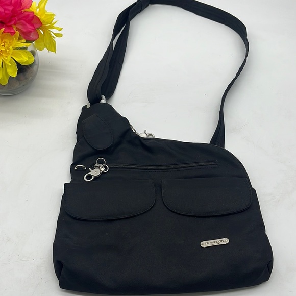 Travelon | Bags | Travelon Black Nylon Crossbody Bag For Travel And Everyday Bp3464b | Poshmark